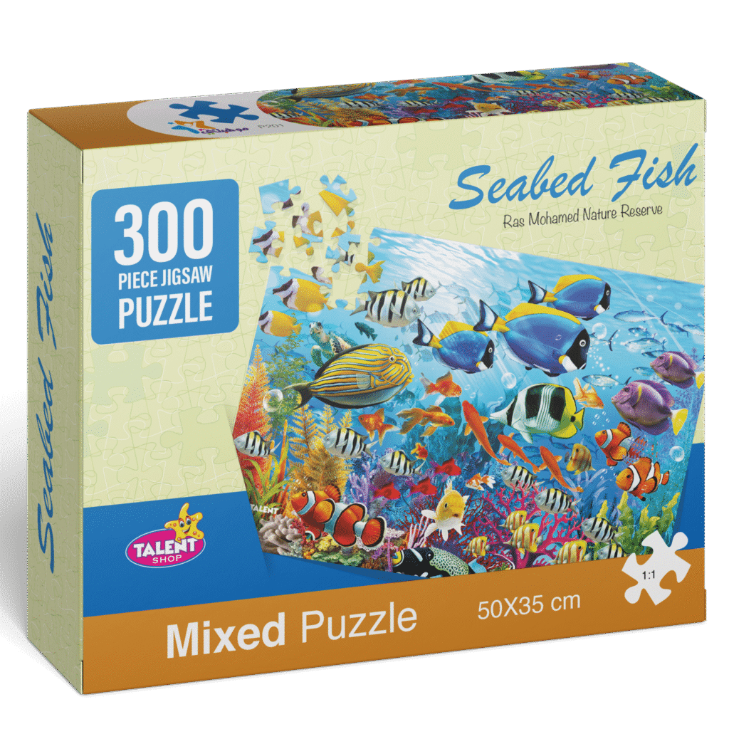 Seabed Fish 300 Pieces Puzzle – Colorful Ocean-Themed Jigsaw