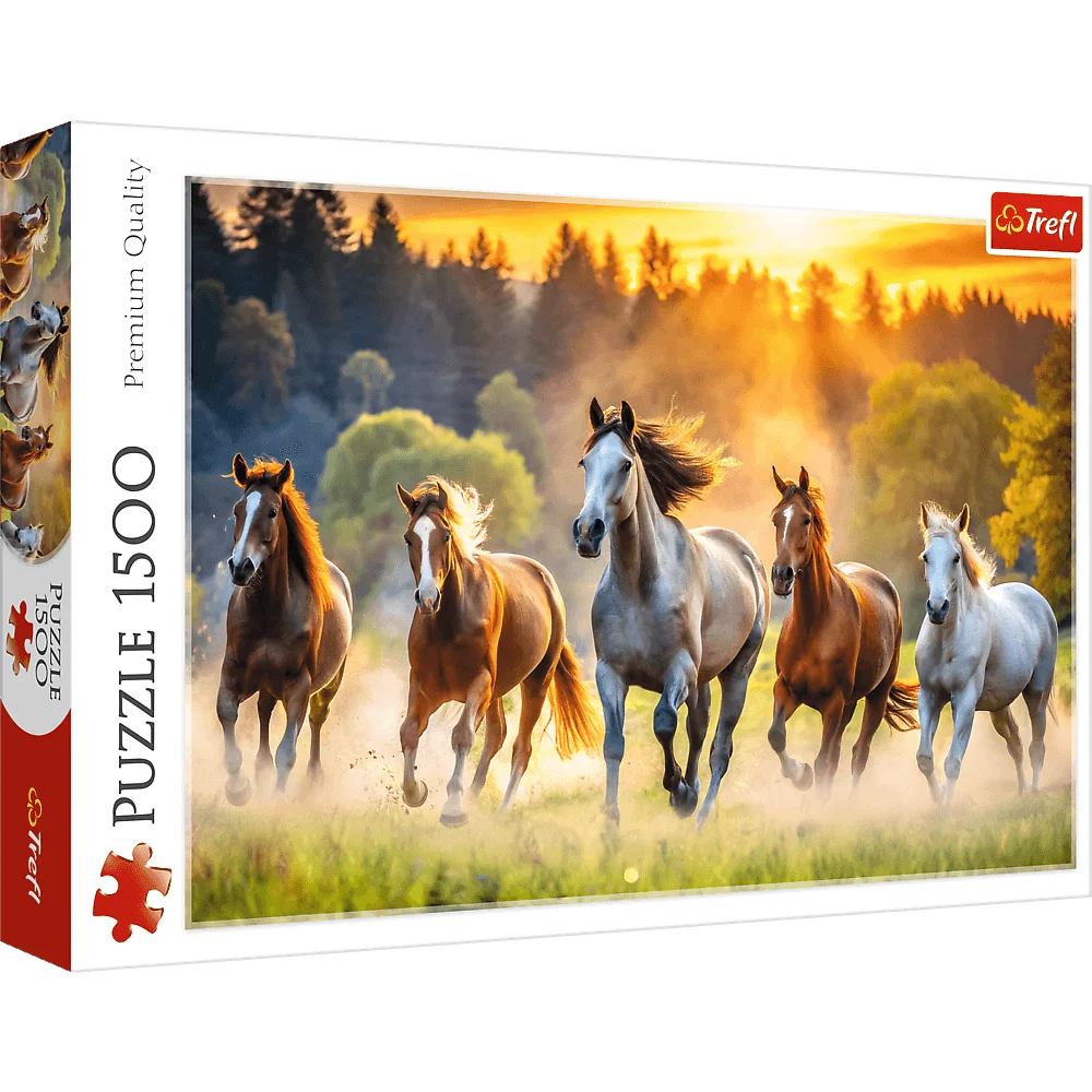 Trefl 1500 Piece Wild Horse Puzzle – Beautiful Nature Puzzle