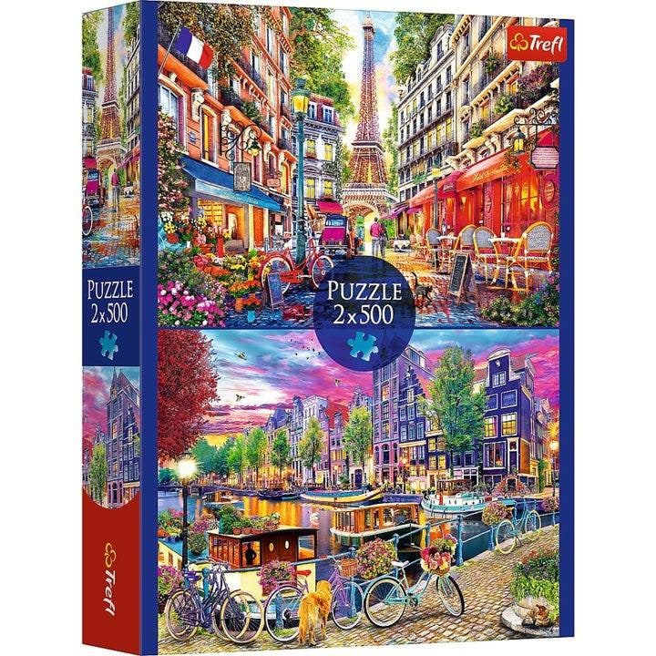 Trefl Premium Plus European Capitals Puzzle – 2x500 Piece